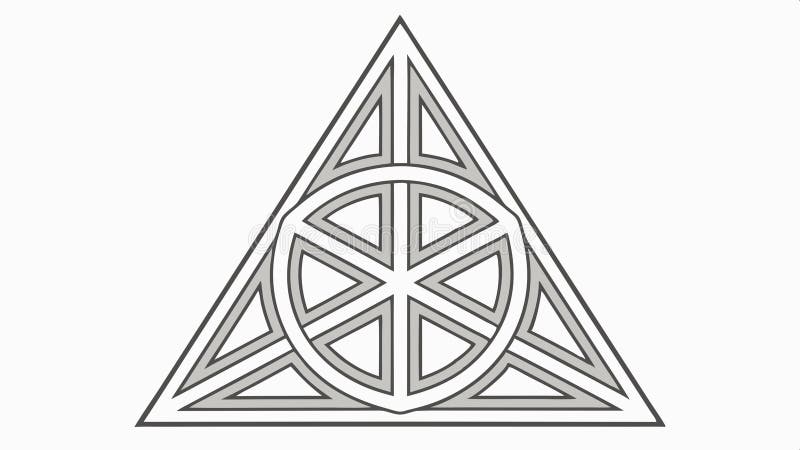 Celtic Knot Triangle, Intricate Symbol, Ancient Pattern Design Vector ...
