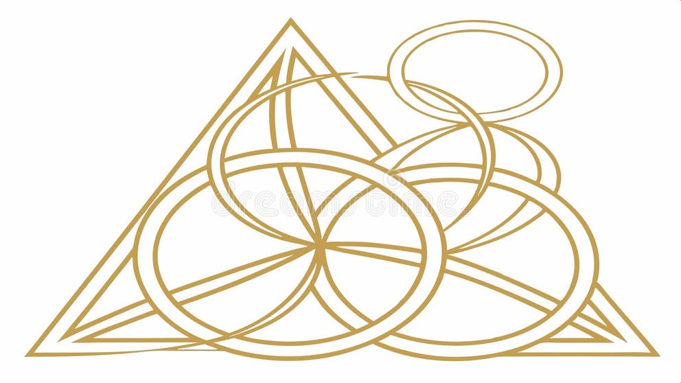 Celtic Knot Triangle Pattern Decorative Design Vector Design Generative ...