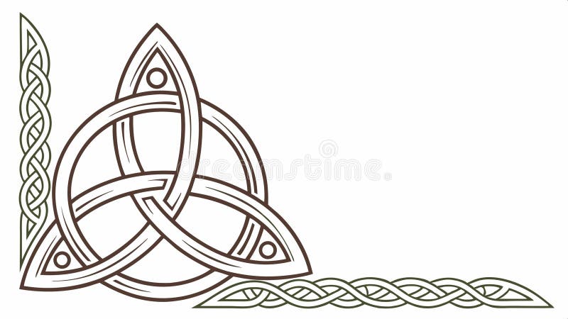 Celtic Knot Triangle Symbol, Simple Shape Vector, Basic Knot Work ...