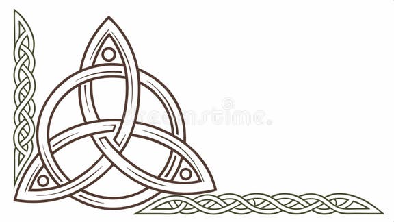 Celtic Knot Triangle Symbol, Simple Shape Vector, Basic Knot Work ...