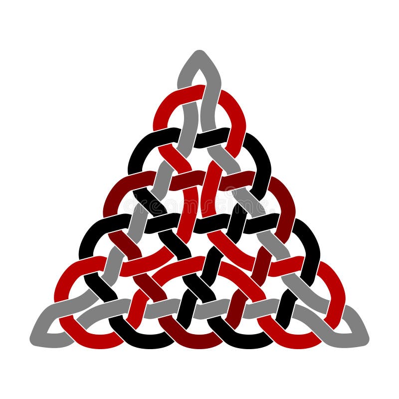 Celtic Knot. Triangular Ornament Stock Vector - Illustration of ...
