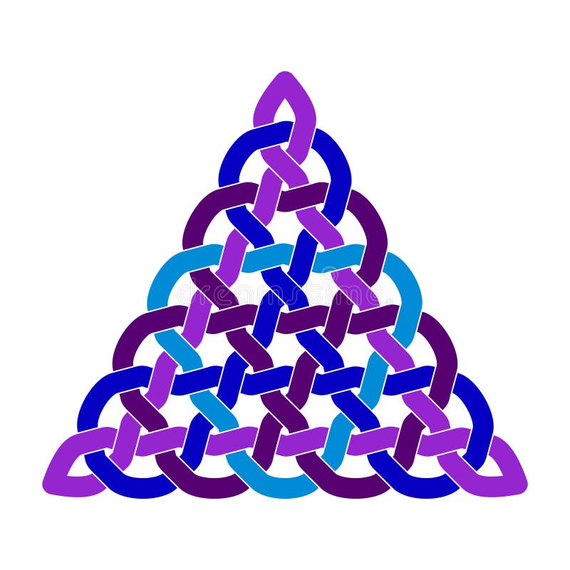Celtic Knot. Triangular Ornament Stock Vector - Illustration of shape ...