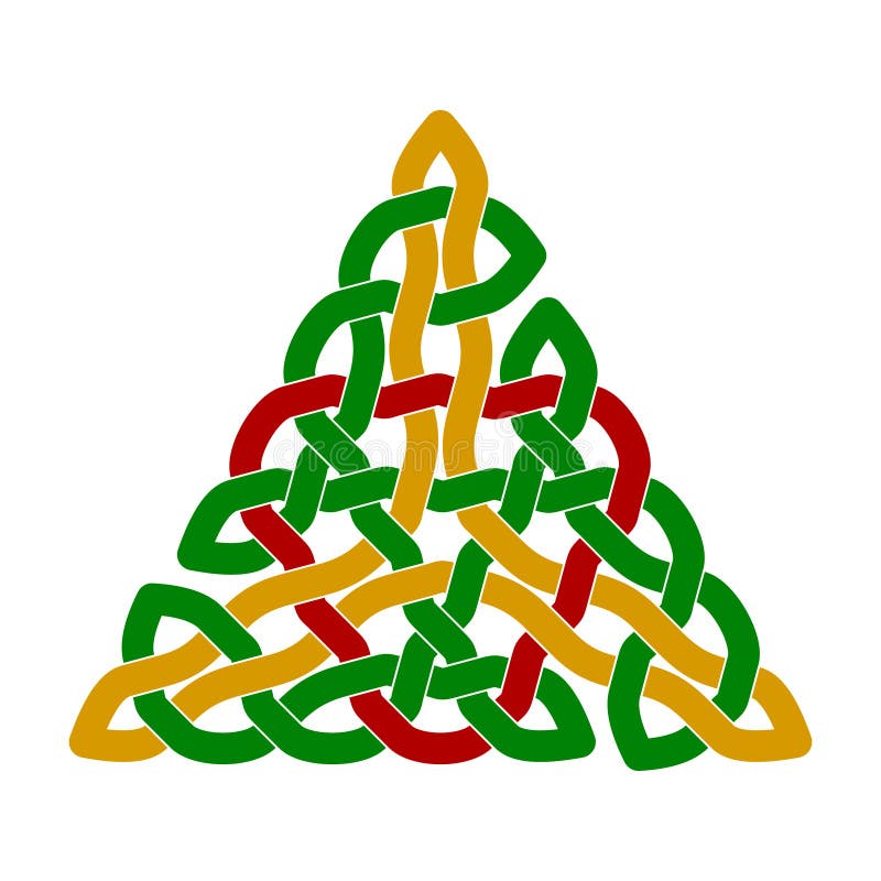 Celtic Knot. Triangular Ornament Stock Vector - Illustration of culture ...