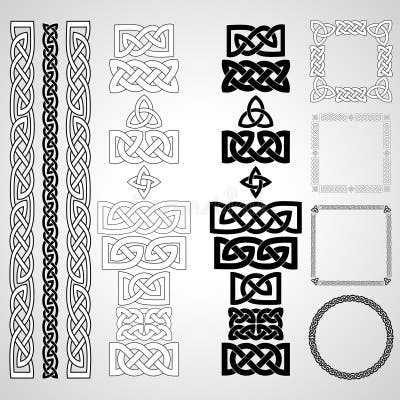 Celtic Knots, Patterns, Frameworks Stock Vector - Illustration of ...