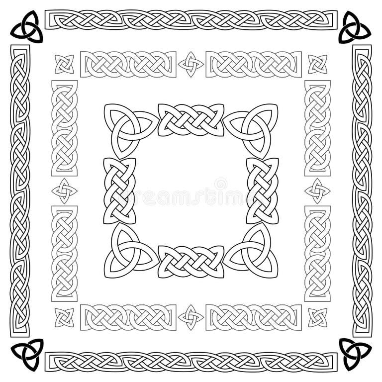 Celtic Knots, Patterns, Frameworks Vector Stock Vector - Illustration ...