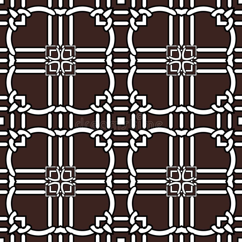 Celtic Knots Seamless Pattern. Elegant Geometric Vector Tartan ...