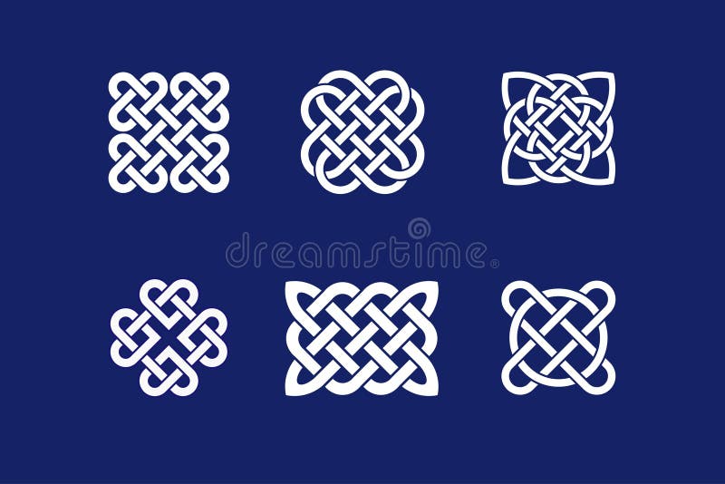 Celtic Knots Decorative Design of Irish and Scottish Culture Stock ...