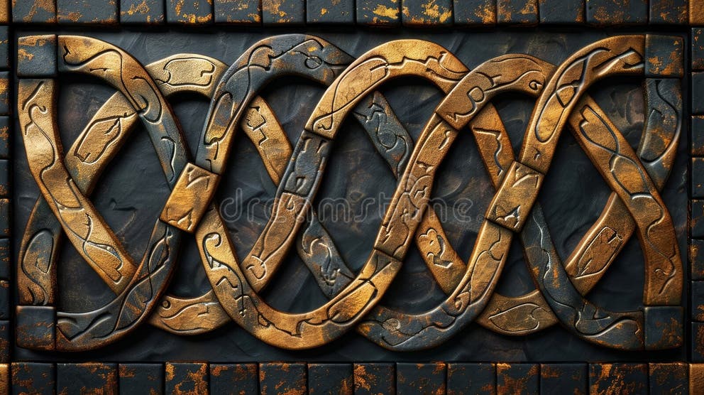 Celtic Knotwork, a Celtic Knot Pattern Intricately Intertwines ...