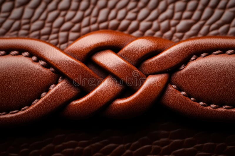Celtic Leather Design, Intricate Celtic Patterns Showcased on a Textured Leather Backdrop ...