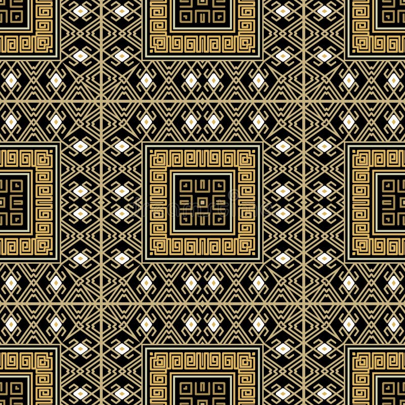 Celtic Mexican Greek Tribal Ethnic Style Square Frames Borders Seamless ...