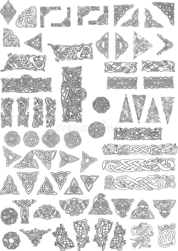 Celtic motifs stock vector. Illustration of oriental - 11450826