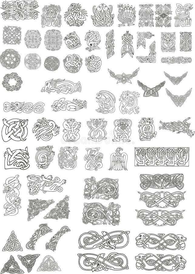 Celtic motifs stock vector. Illustration of pattern, oriental - 11450839