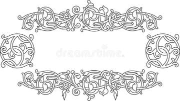 Viking Border Design Corner Stock Illustrations – 350 Viking Border ...