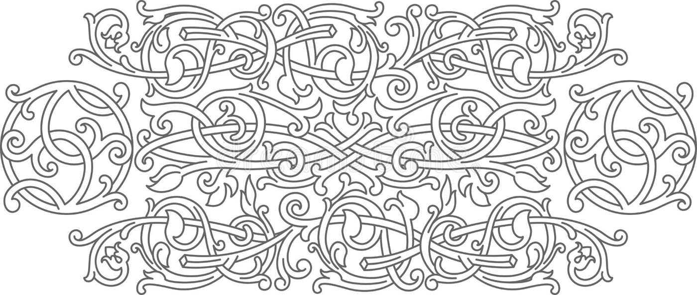Viking Border Design Corner Stock Illustrations – 350 Viking Border ...