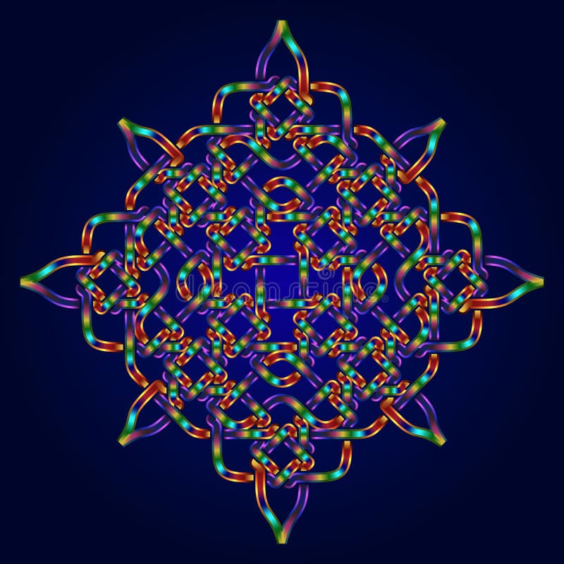 Celtic Pattern Vector Ancient Pagan Scandinavian Sacred Knotwork Symbol ...