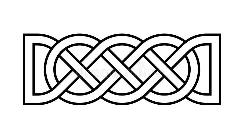 Celtic Rectangular Knot Illustration Stock Illustration - Illustration ...
