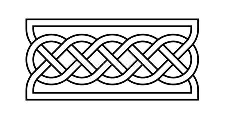 Celtic Rectangular Knot Illustration Stock Illustration - Illustration ...