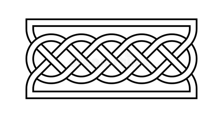 Celtic Rectangular Knot Illustration Stock Illustration - Illustration ...