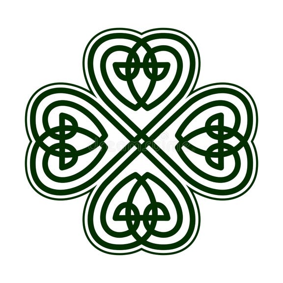 Celtic Runes Clover Leaf Vector Illustration Stock Vector ...
