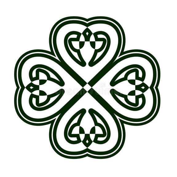 Celtic Runes Clover Leaf Vector Illustration Stock Vector ...