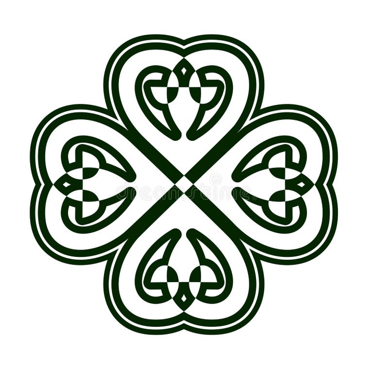 Celtic Runes Clover Leaf Vector Illustration Stock Vector ...