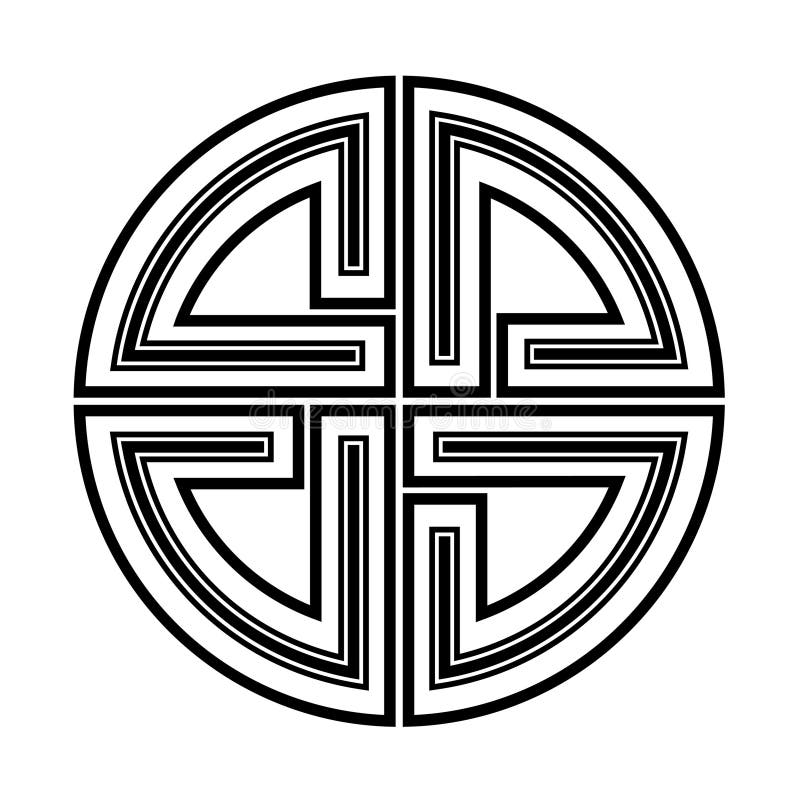 Celtic Runes Symbol Vector Illustration Stock Illustration ...