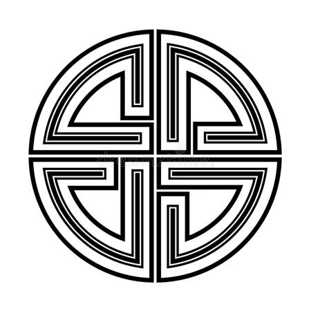 Celtic Runes Symbol Vector Illustration Stock Illustration ...