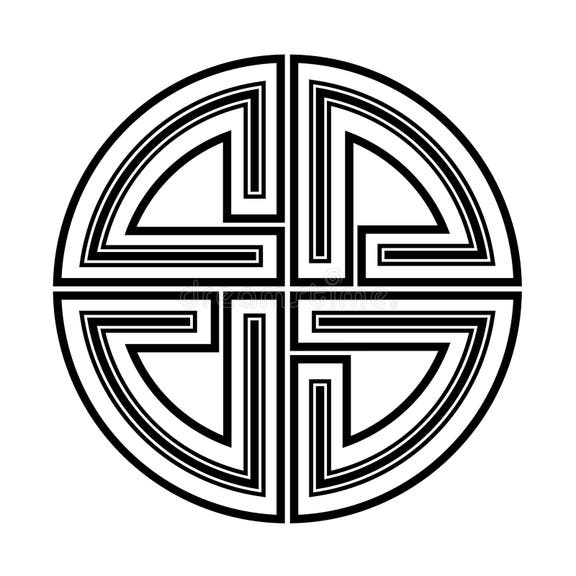 Celtic Runes Symbol Vector Illustration Stock Illustration ...