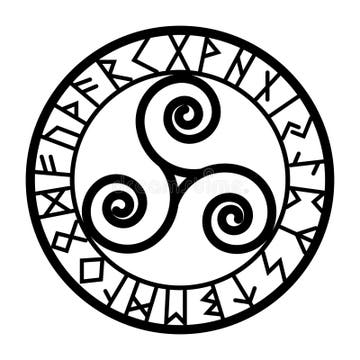 Celtic Runes Symbol Vector Illustration Stock Illustration ...