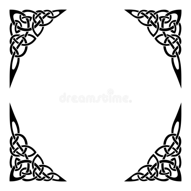Celtic-Scandinavian Design. Old Norse Pattern, Frame. Stock Vector ...