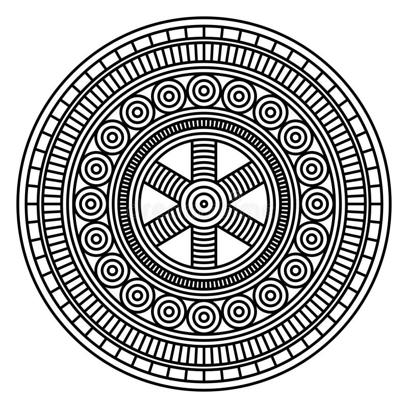 Celtic Scandinavian Design. Round Braided Pattern in Ancient Celtic ...