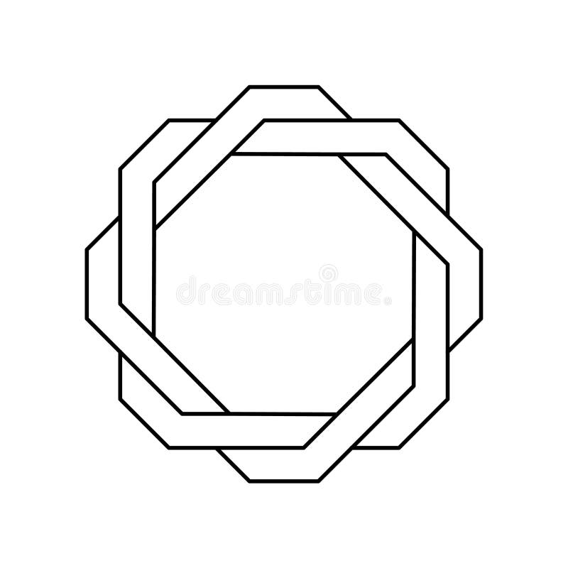 Celtic or Scandinavian Ornament As Border or Frame Illustration ...