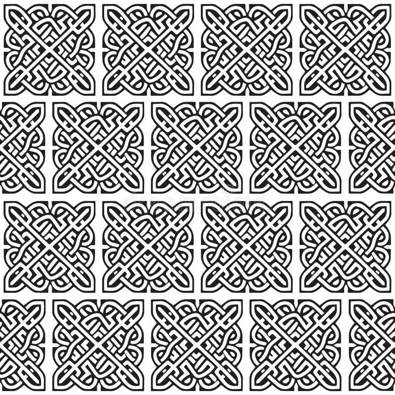Celtic Seamless Pattern. Abstract Vintage Geometric Wallpaper Stock ...