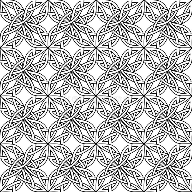 Celtic seamless on white stock vector. Illustration of element - 68726997