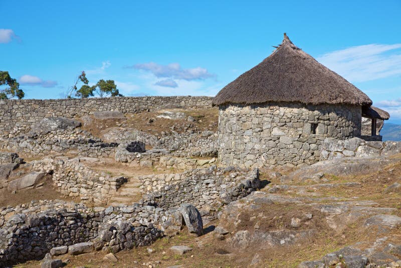 Celtic fort stock image. Image of shack, town, ruins - 25843979