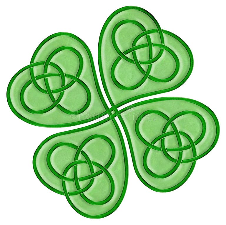 Celtic Shamrock stock illustration. Illustration of lucky - 2024042