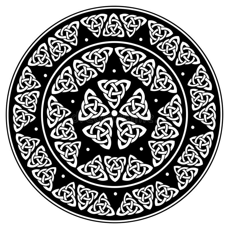 Celtic Shield, Decorated With A Ancient European Pattern And ...