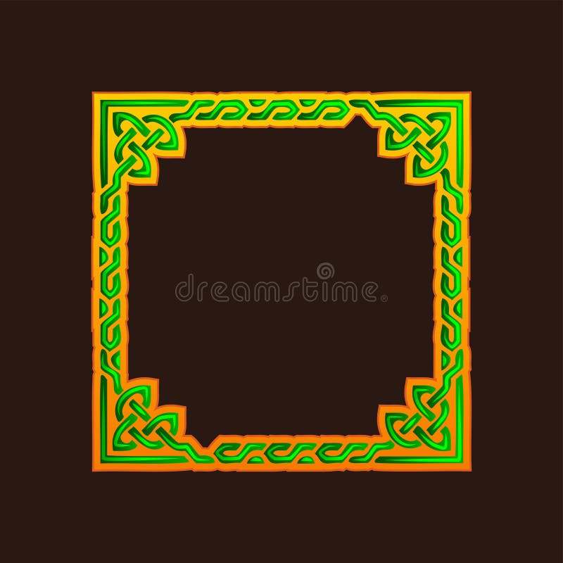Irish Traditional Square Border Perfect Stock Illustrations – 13 Irish ...
