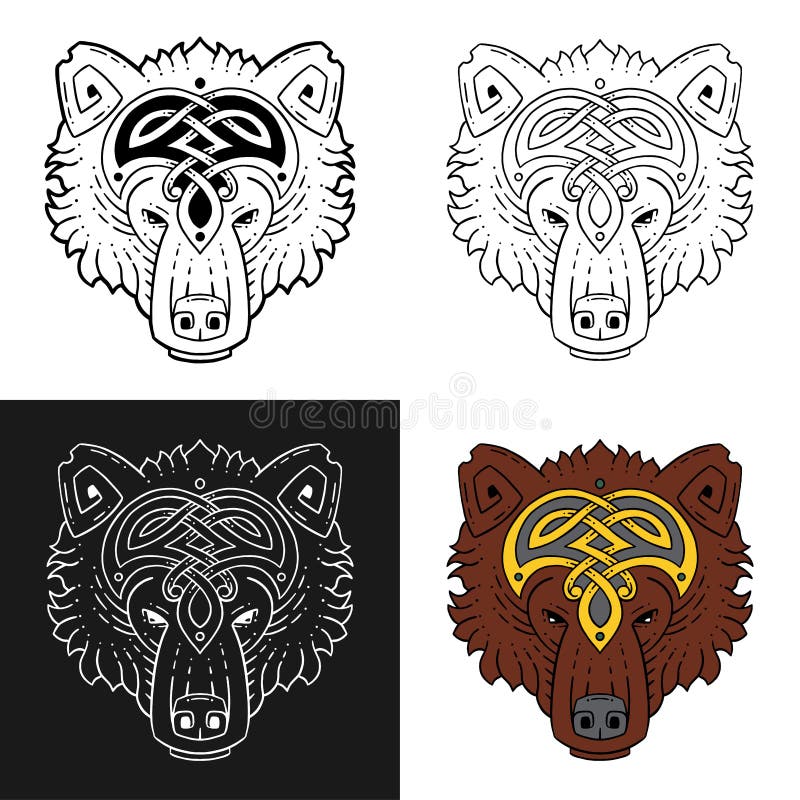 Native American Tribal Bear Tattoos