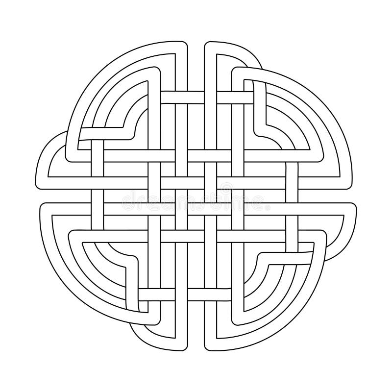 Celtic style maze symbol stock vector. Illustration of knot - 355634690