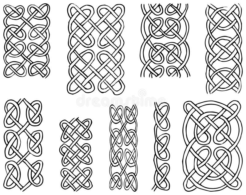 Celtic Knot Page Border Using a Heart Shape Theme Stock Vector ...