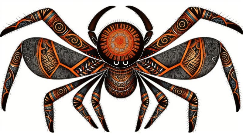 Celtic-style Spider Created with Generative AI Technology Stock ...