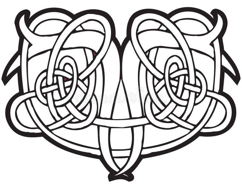 Celtic Face Arm Tattoo Flash Stock Vector - Illustration of party ...