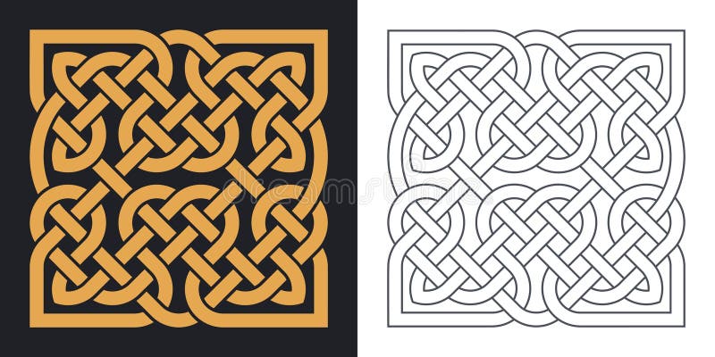 Celtic Traditional Knot. Geometric Ethnic Ornament Design Stock ...