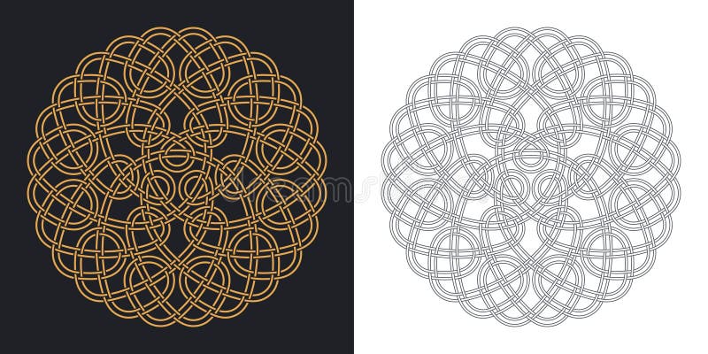 Celtic Traditional Knot. Geometric Ethnic Ornament Design Stock ...
