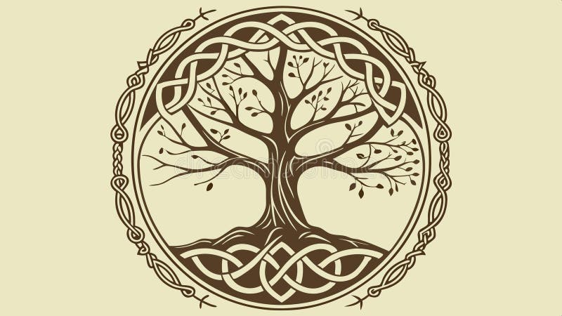 Celtic Tree of Life, Ancient Symbol, Nature Connection Vector Design ...
