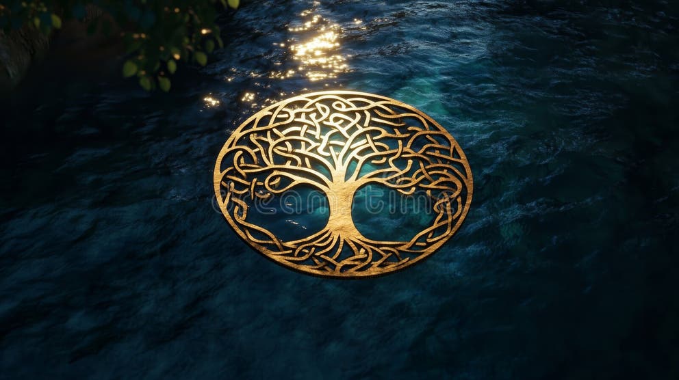 Celtic tree symbol stock image. Image of meadow, nature - 375475967