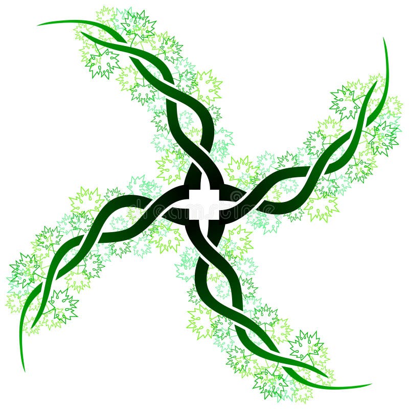 Celtic tree symbol - maple stock vector. Illustration of season - 6212999