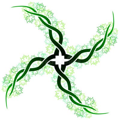 Celtic tree symbol - maple stock vector. Illustration of season - 6212999
