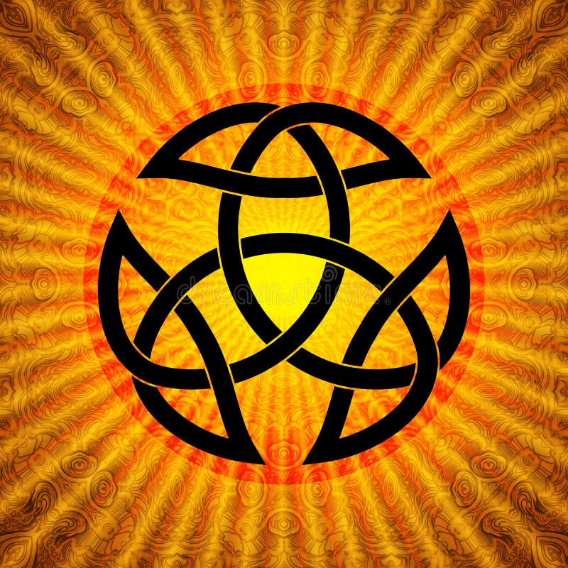 Celtic Trinity Knot with a Heart Stock Vector - Illustration of ...